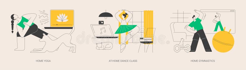 Stay Active Amid Quarantine Abstract Concept Vector Illustrations ...