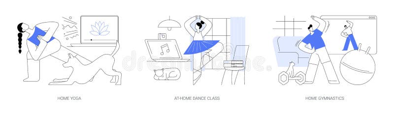 Stay Active Amid Quarantine Abstract Concept Vector Illustrations ...