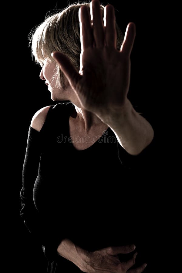 Man Gestures Stay Back stock image. Image of serious - 19456991