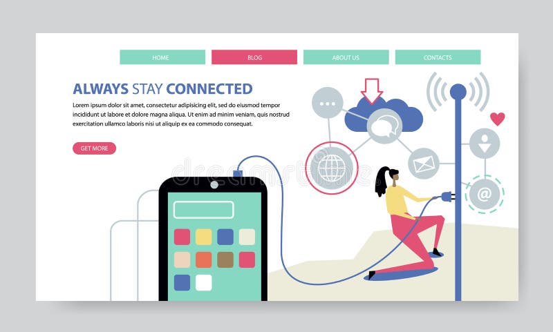 Stay Connected Stock Illustrations – 1,055 Stay Connected Stock ...