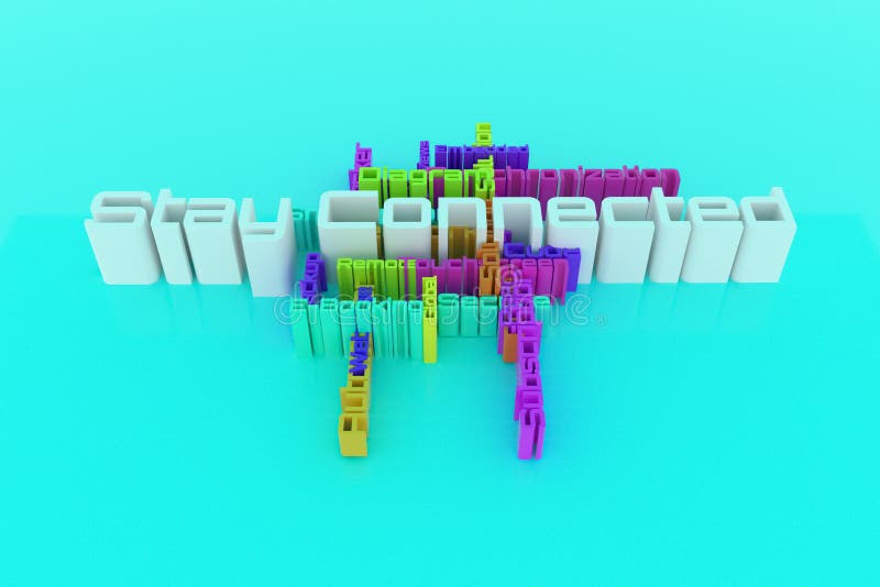 Stay Connected, ICT, Information Technology Keyword Words Cloud. for ...