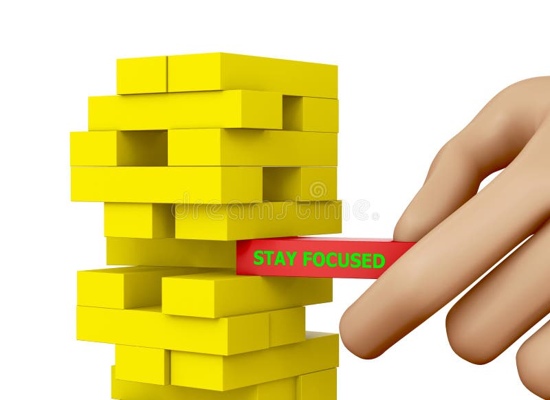 Stay focused stock illustration. Illustration of concentration - 88222766