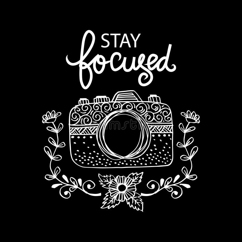 Stay Focused Lettering Illustration Stock Illustrations – 135 Stay ...