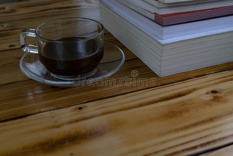 Stay Home with Black Coffee Stock Photo - Image of stay, table: 185664230