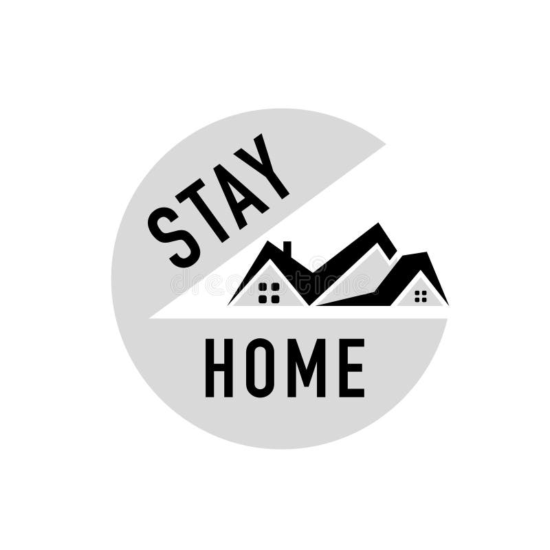 Stay home icon. Vector stock vector. Illustration of coronavirus ...