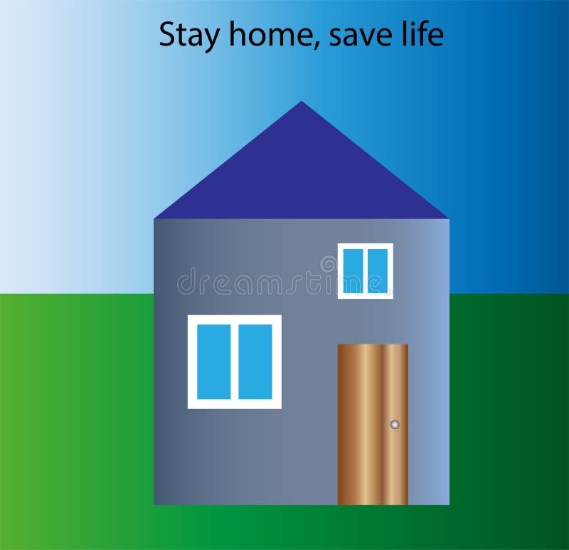 Stay Home and Save Your Life Stock Vector - Illustration of medicine ...