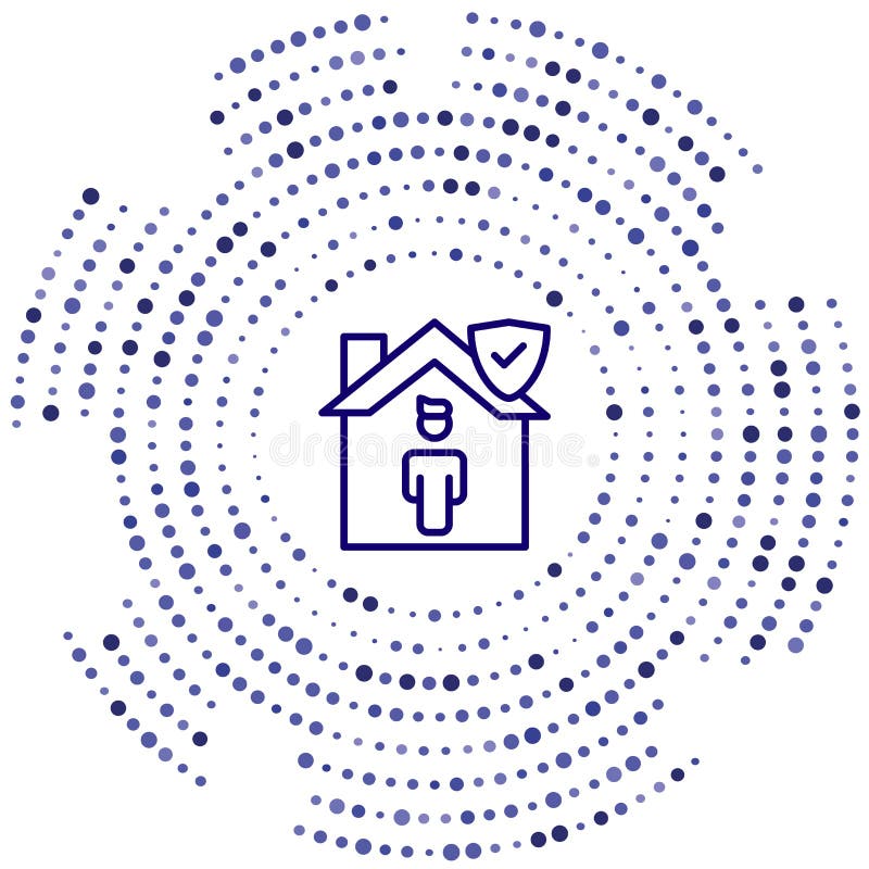 Stay Home Vector Icon. Stay Home Editable Stroke. Stay Home Linear ...