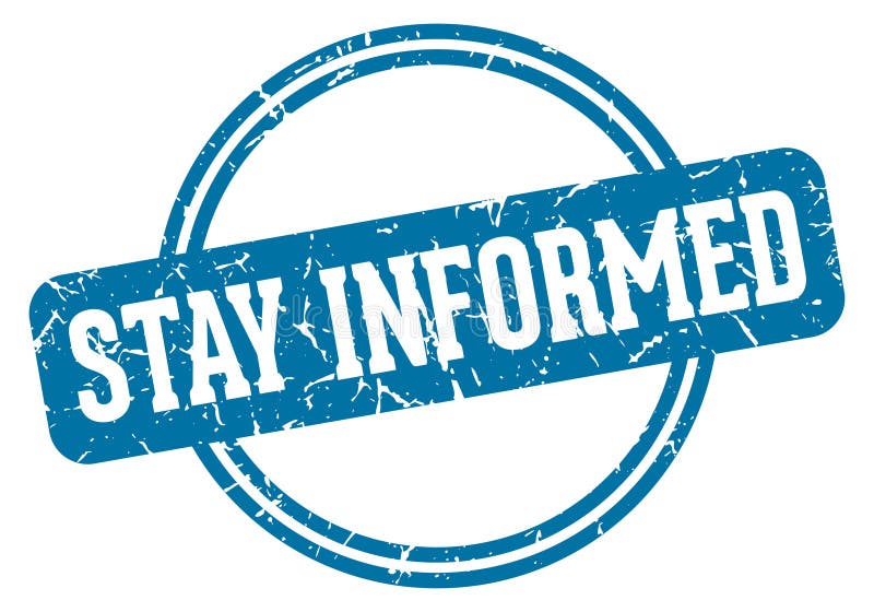 Stay informed ribbon. stock vector. Illustration of vector - 191265017