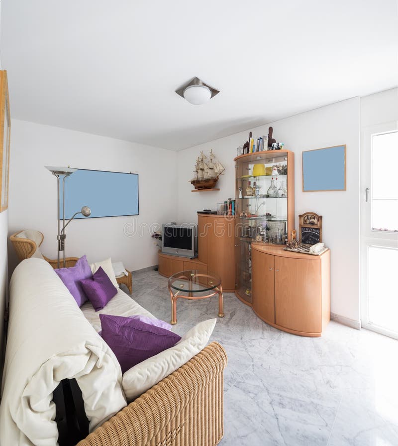 Stay in a Modern Inhabited House Stock Image - Image of small ...