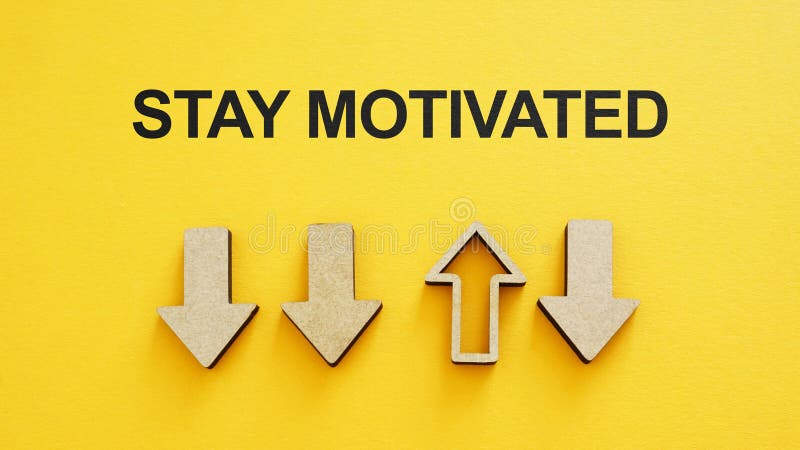 Stay Motivated - Motivational Phrase is Shown Using the Text Stock ...