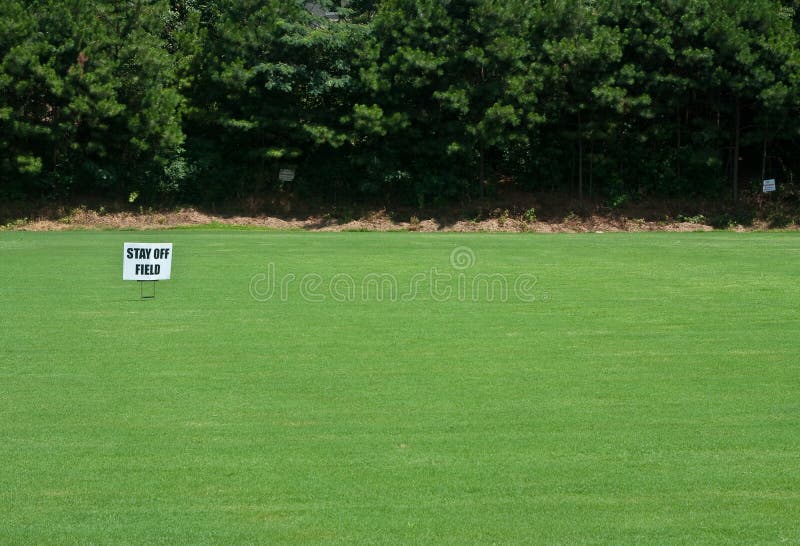Stay Off Field stock image. Image of nature, landscape - 16177123
