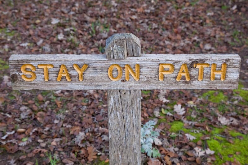 Stay on path stock image. Image of stay, designated, limit - 13037553