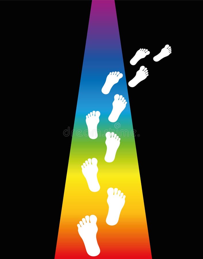 Colored Footsteps Stock Illustrations – 71 Colored Footsteps Stock ...