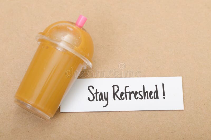 Stay Refreshed with this Ice-Cold Boba Tea Drink Stock Image - Image of ...