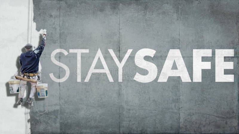 Stay safe campaign stock photo. Image of epidemic, facade - 178335570