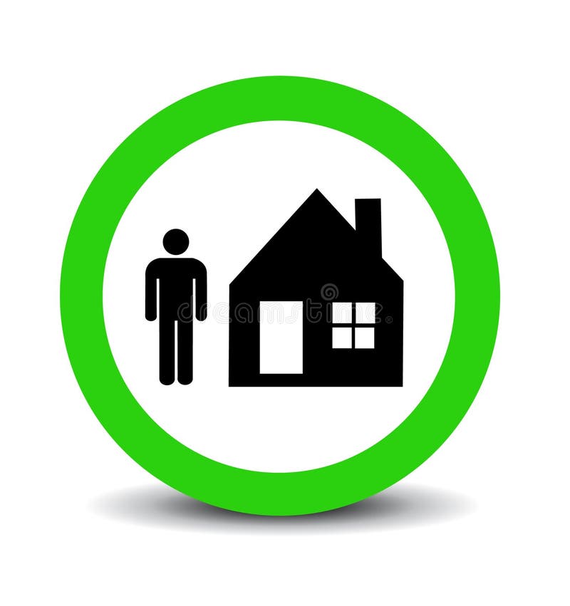 Stay safe at home vector stock vector. Illustration of sign - 181614183