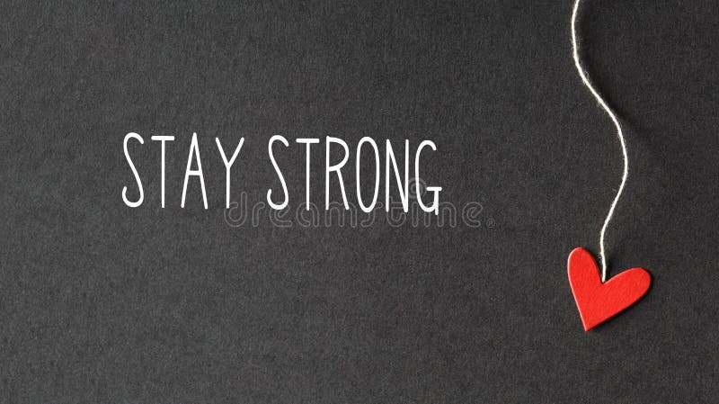 Strong Message on Spiral Notebook USA Flags on the Background Stock ...