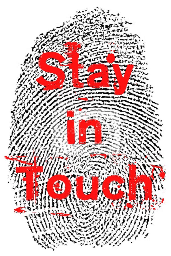 Stay In Touch Letter Communication Keeping Updated Stock Illustration ...