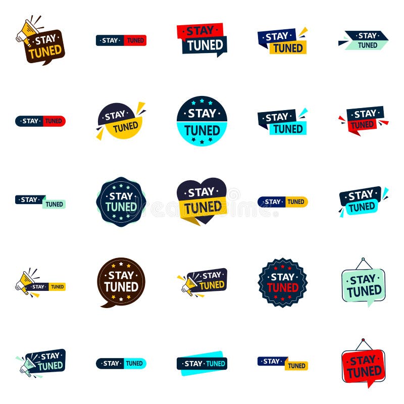 Stay Tuned 25 Innovative Vector Elements for a Bold Brand Image Stock ...