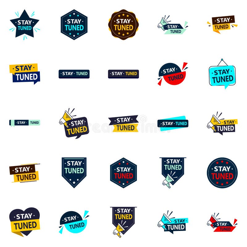 Stay Tuned 25 Innovative Vector Elements for a Bold Brand Image Stock ...