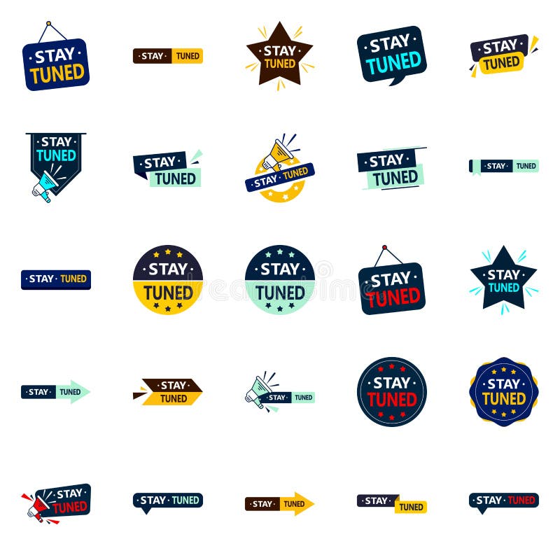 Stay Tuned 25 Innovative Vector Elements for a Bold and Exciting Brand ...