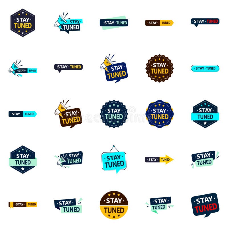 Stay Tuned 25 Professional Vector Elements for a Polished and ...