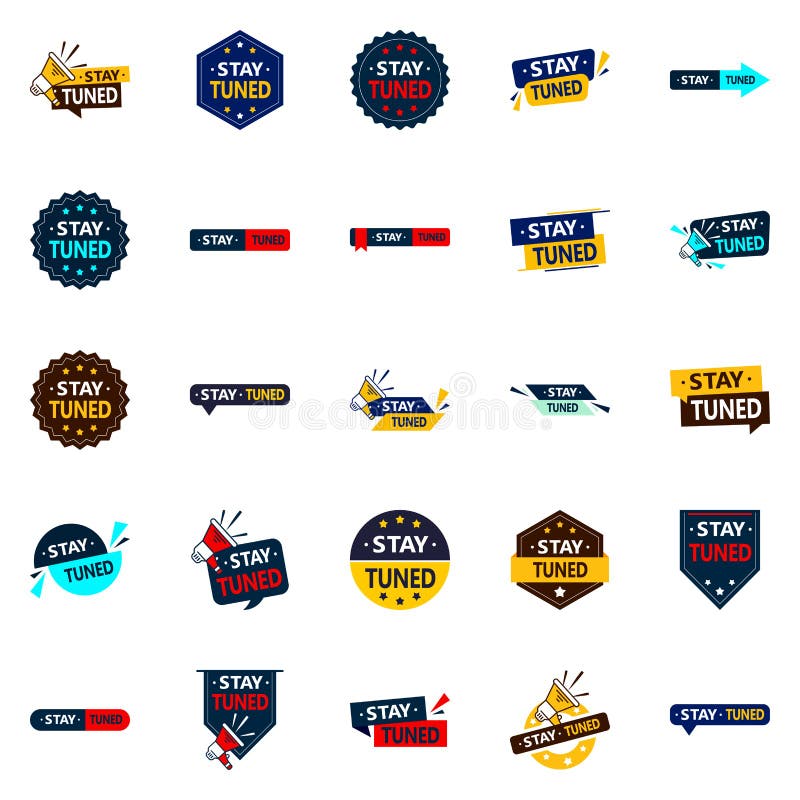 Stay Tuned Professional Vector Elements for a Polished and Professional ...
