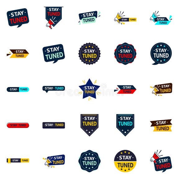 Stay Tuned 25 Unique Vector Elements for a Fresh and One of a Kind ...