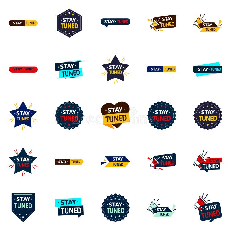 Stay Tuned 25 Versatile Vector Designs for All Your Branding Needs ...