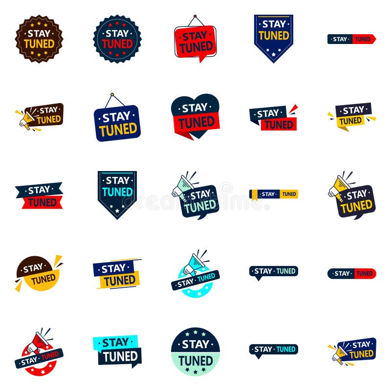 Stay Tuned 25 Versatile Vector Images for a New Brand Direction Stock ...