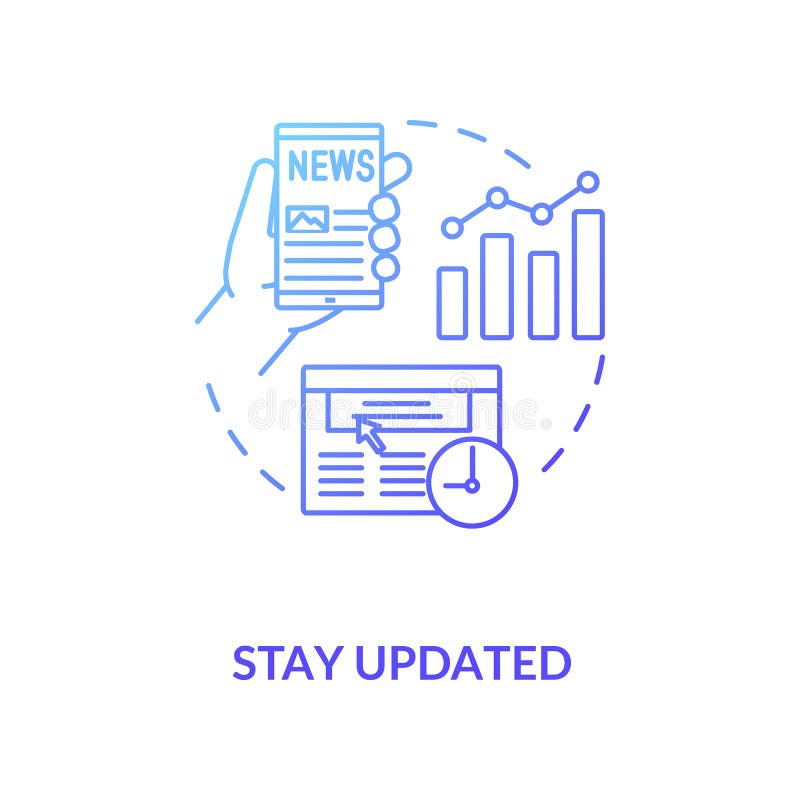 Stay updated concept icon stock vector. Illustration of circle - 188905416 Stay updated concept icon stock vector. Illustration of circle - 188905416