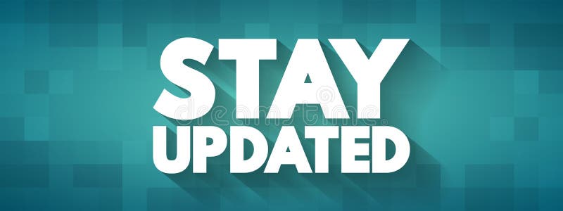 Stay Updated Text Message Bubble, Concept Background Stock Illustration ...