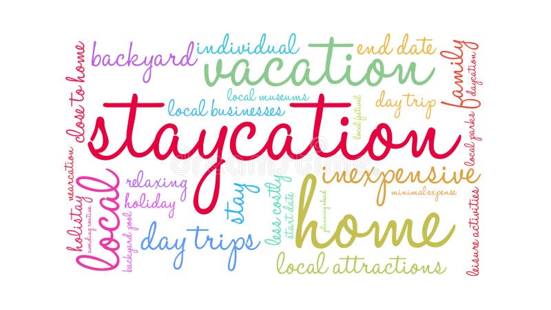 Staycation Animated Word Cloud Stock Footage - Video of date ...