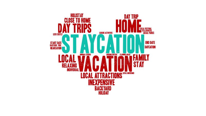 Staycation Animated Word Cloud Stock Footage - Video of date ...