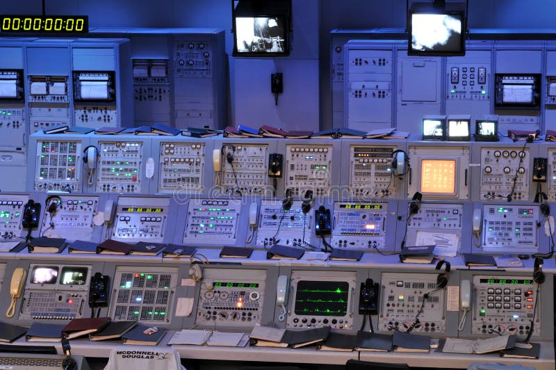 Stazione Di Controllo Della NASA Immagine Editoriale - Immagine di ...