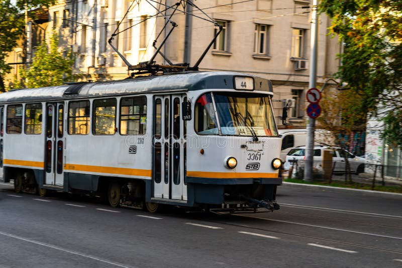 STB Tram or Tramvai in Bucharest, Romania, 2022 Editorial Stock Image ...