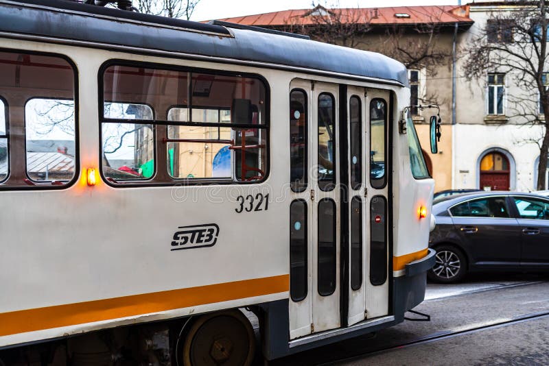 STB Tram or Tramvai in Bucharest, Romania, 2022 Editorial Stock Image ...