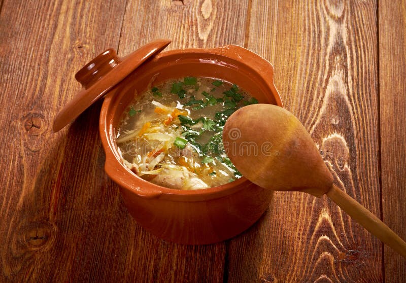 Stchi Russo Della Minestra Dei Crauti Fotografia Stock - Immagine di ...