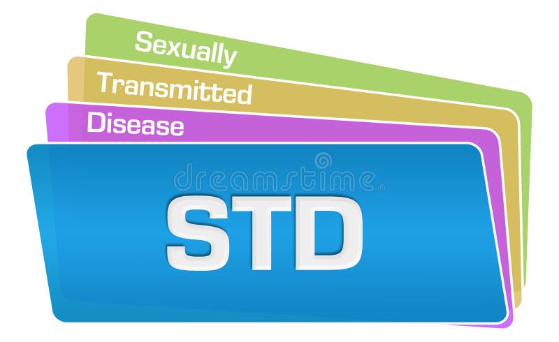 STD - Sexually Transmitted Disease Text Colorful Squares Stack Stock ...