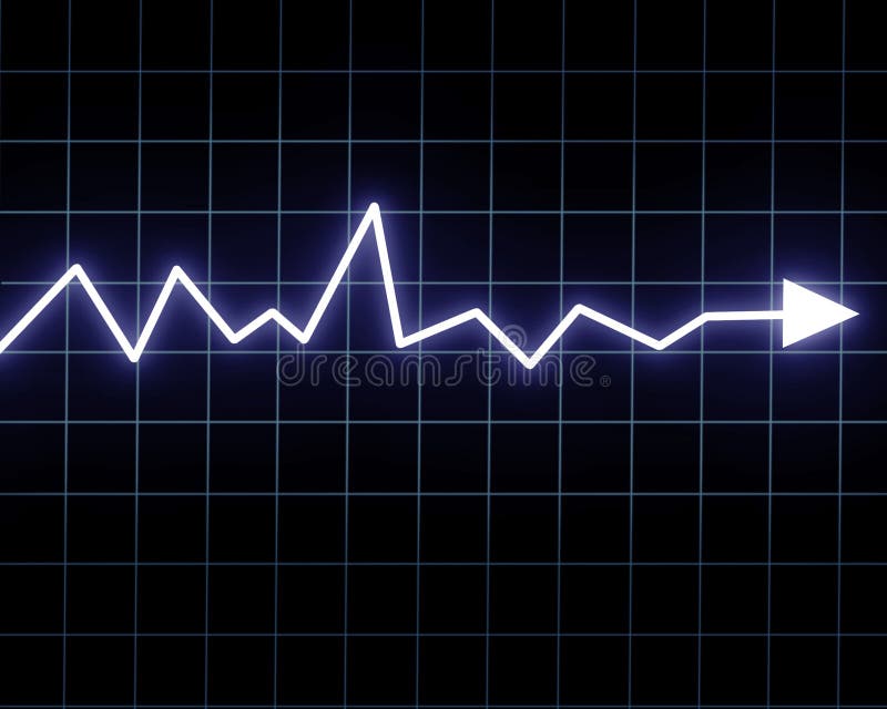 Steady arrow graph stock illustration. Illustration of price - 2801932