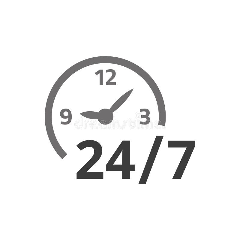 Always Available Services - Vector Web Icon Stock Vector - Illustration ...