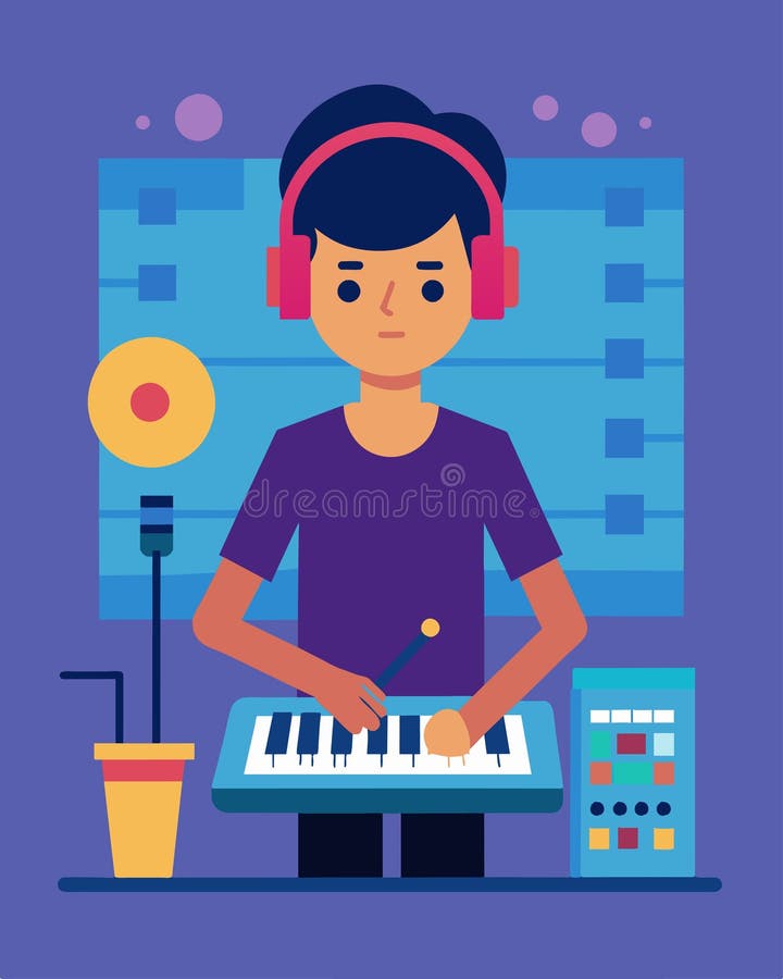 The Steady Beat of a Drum Machine Controlled by a Teenager Using Their ...