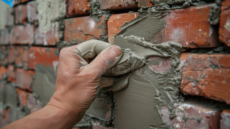 A Steady Hand Smoothing Mortar into the Gaps between Bricks Ensuring a ...