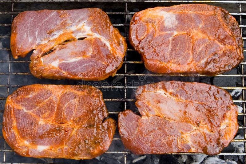 Steak stock photo. Image of grilling, charcoal, meat - 10496948