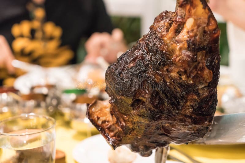 Steak brazillian style stock image. Image of brazil, salt - 94079347