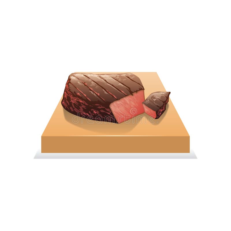 Steak Cut. Vector Illustration Decorative Background Design Stock ...
