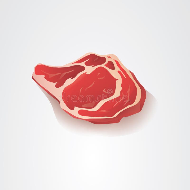 Steak Cut. Vector Illustration Decorative Design Stock Vector ...