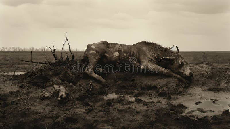 Steak dead cow stock illustration. Illustration of hooves - 305911365