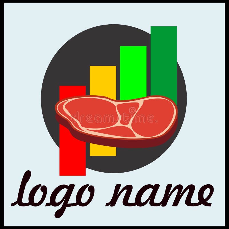 Steak Design Over White Background Stock Vector - Illustration of ...