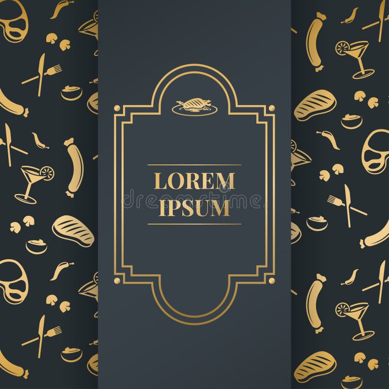 Steak design template stock vector. Illustration of grilled - 184204283